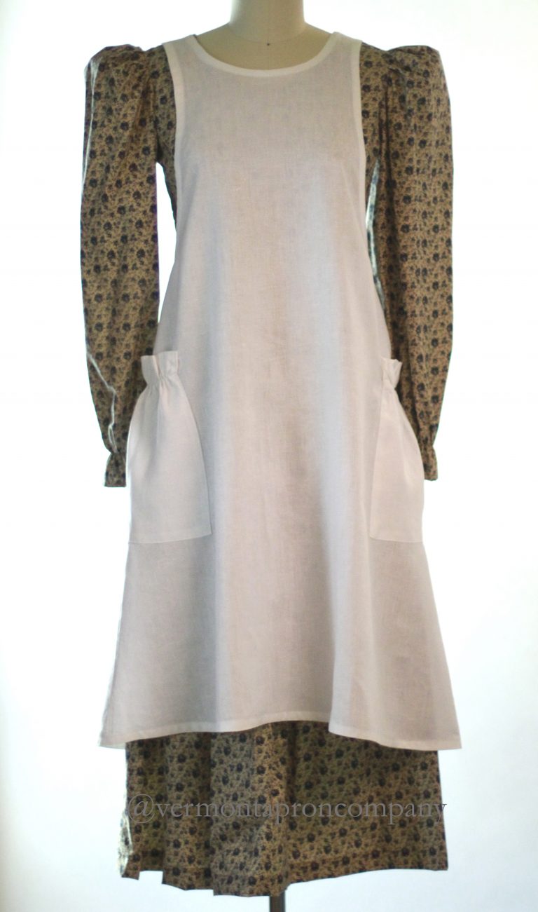 White Aprons in Linen and Batiste